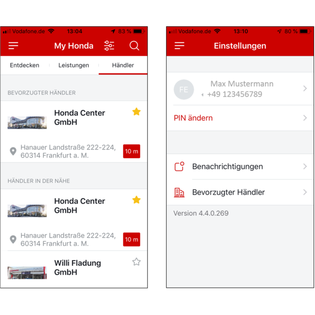 My Honda App FAQs | Häufig Gestellte Fragen | Honda DE